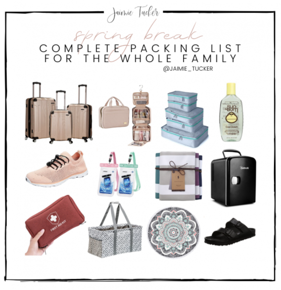Spring Break Packing List | Massachusetts lifestyle | Jaimie Tucker